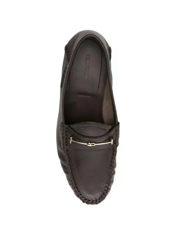 TOM FORD Polished Leather Loafers