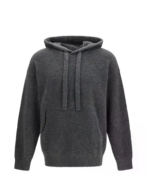 LANEUS Knitted Drawstring Hoodie