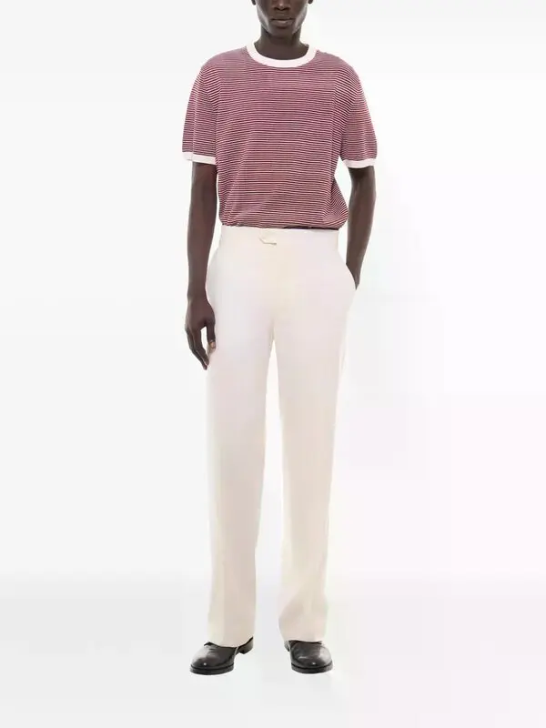 FURSAC Striped-pattern Cotton T-shirt