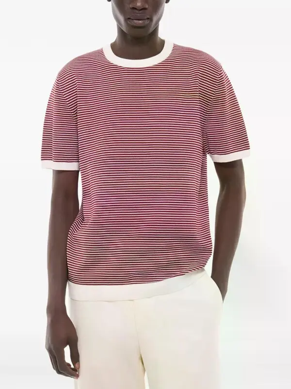 FURSAC Striped-pattern Cotton T-shirt