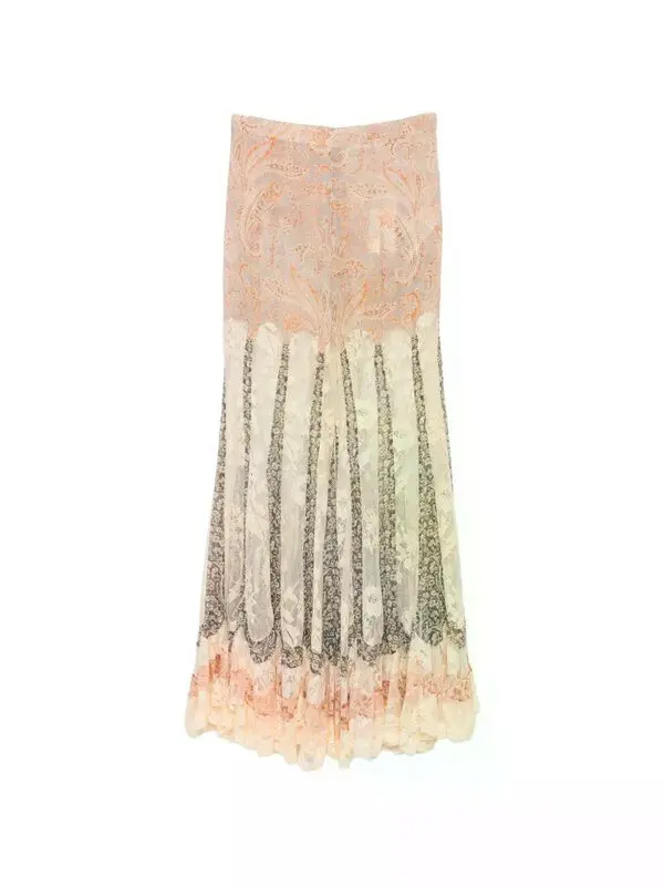 Zimmermann Paisley Print Flare Trousers - Neutrals
