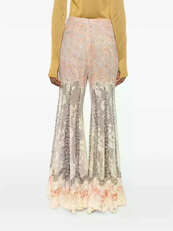 Zimmermann Paisley Print Flare Trousers