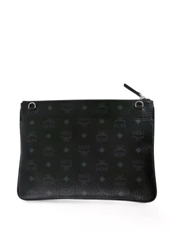 Mcm Logo-print Pebbled Cross Body Bag