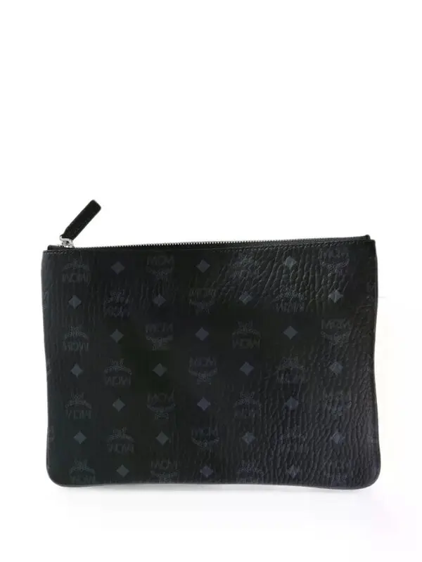 Mcm Logo-print Pebbled Cross Body Bag