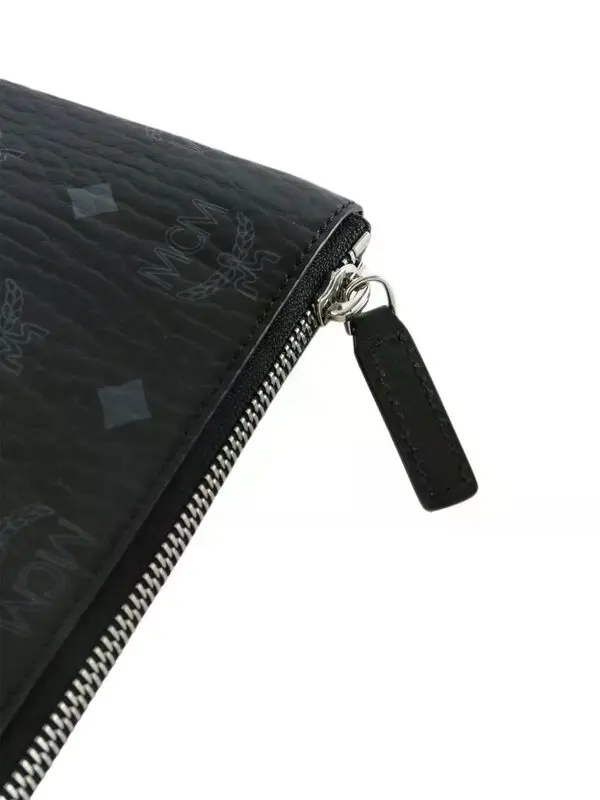 Mcm Logo-print Pebbled Cross Body Bag