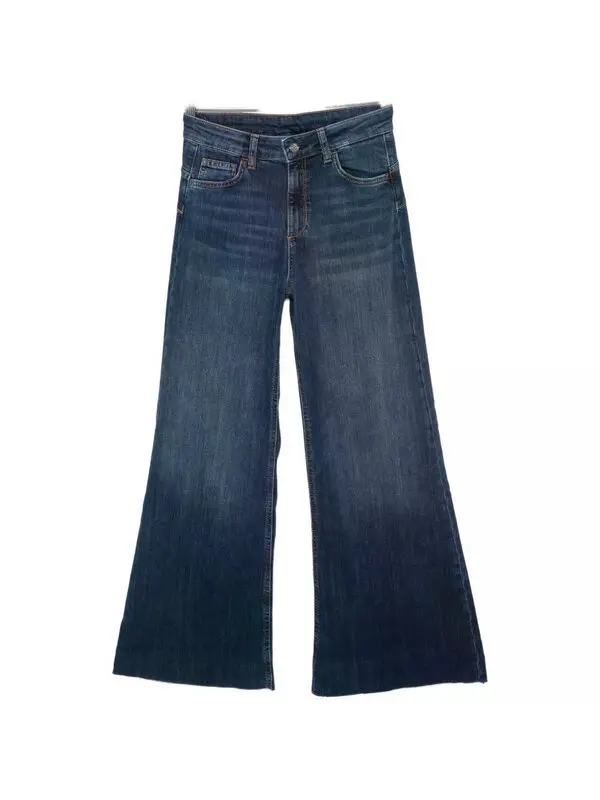 Liu Jo Faded Flared-leg Jeans