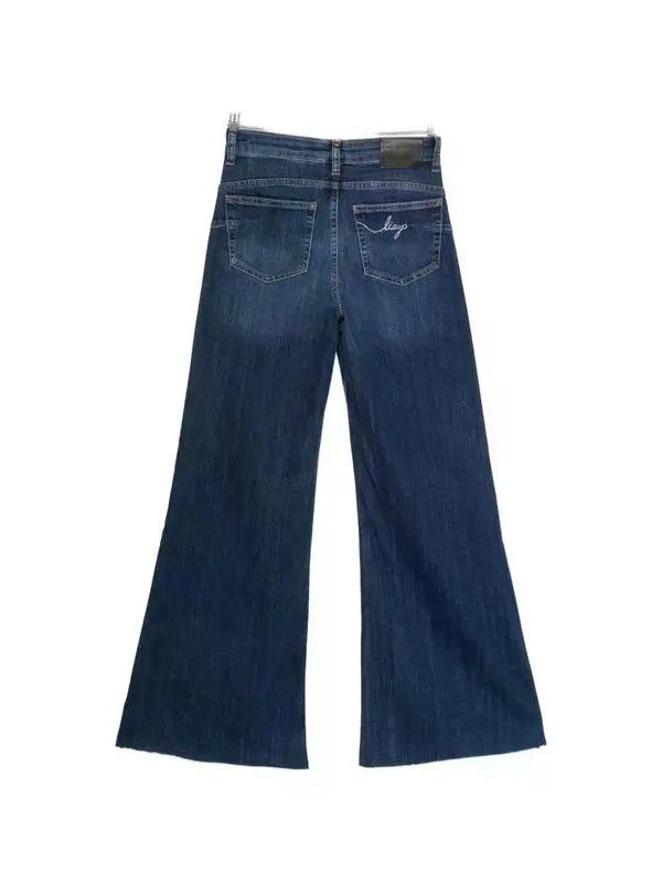 Liu Jo Faded Flared-leg Jeans