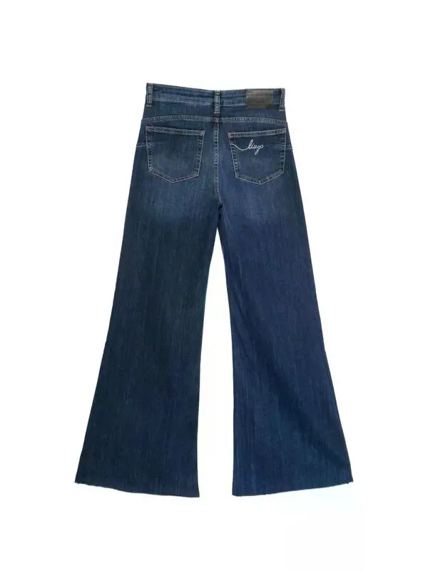 Liu Jo Faded Flared-leg Jeans - Blue