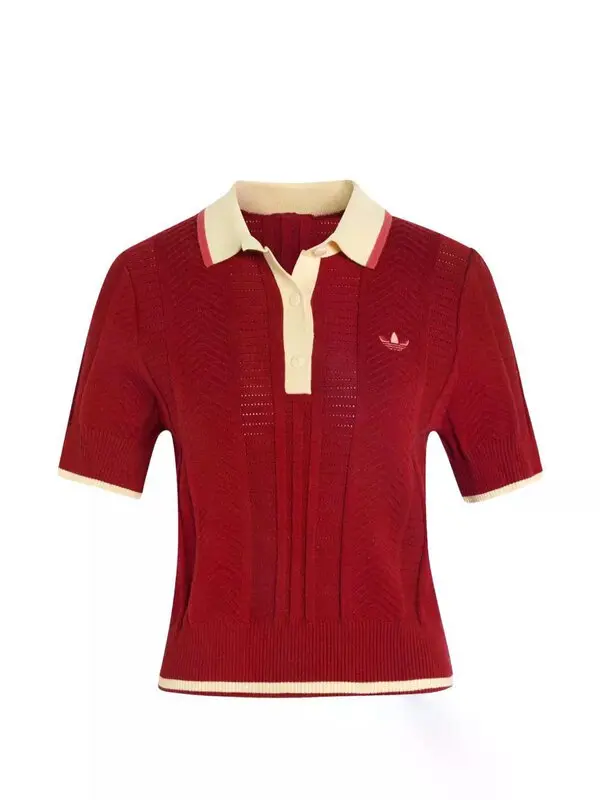 Adidas Cable Knit Cali Tee Polo