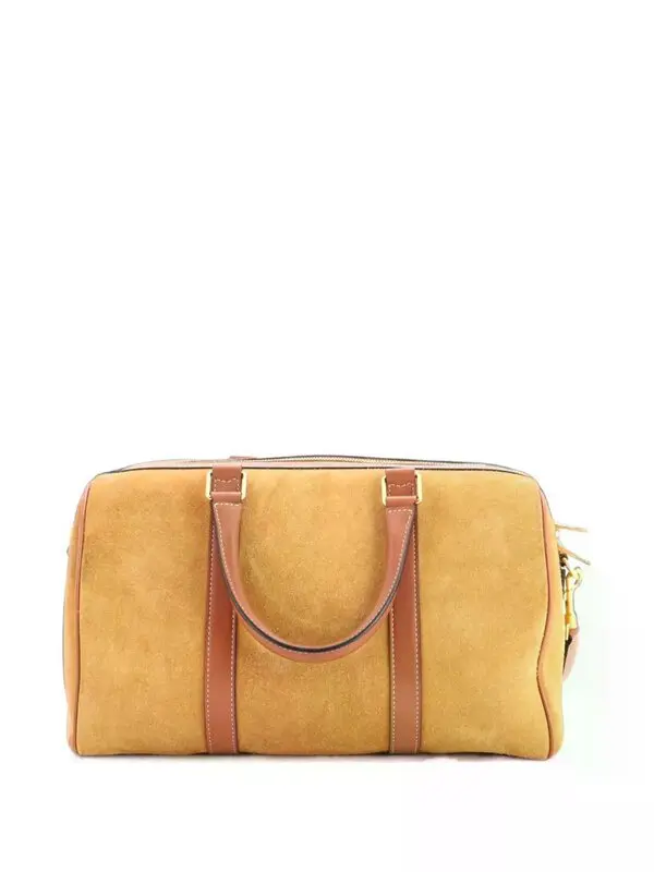 Celine Convertible Boston Bag Suede And Leather Travel Bag