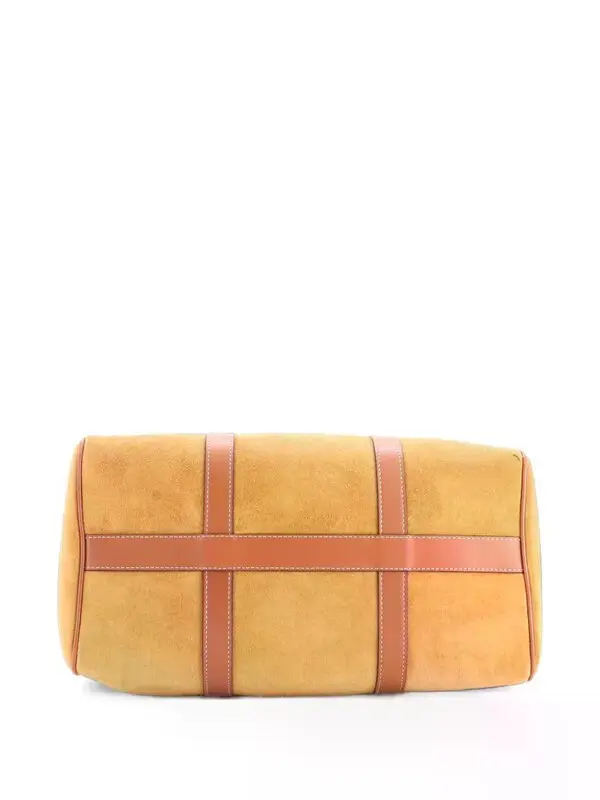 Celine Convertible Boston Bag Suede And Leather Travel Bag