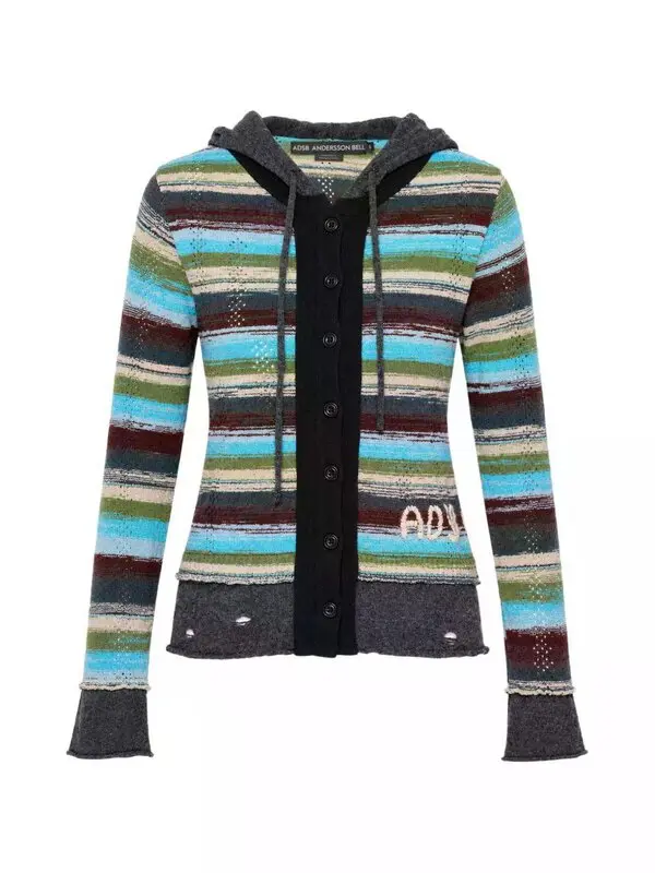 Andersson Bell Multi-stripe Layered Cardigan