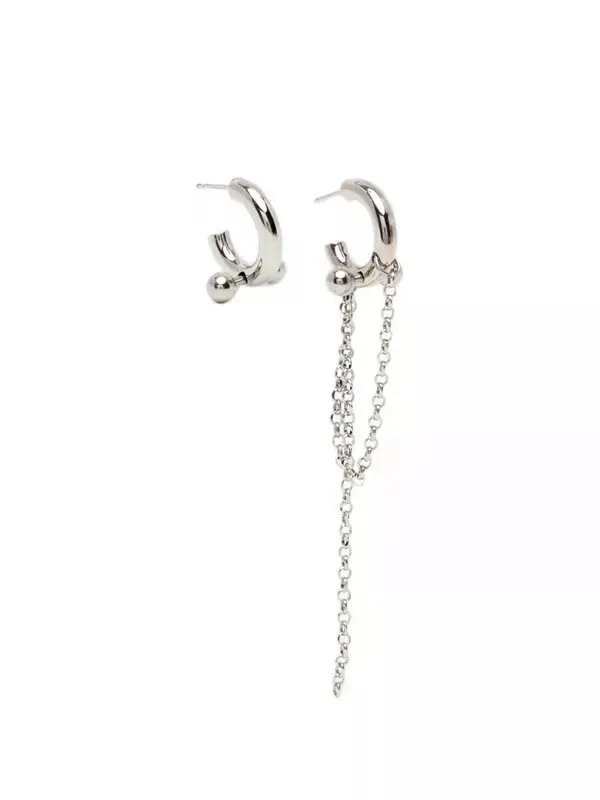 JUSTINE CLENQUET Claude Earrings - Silver