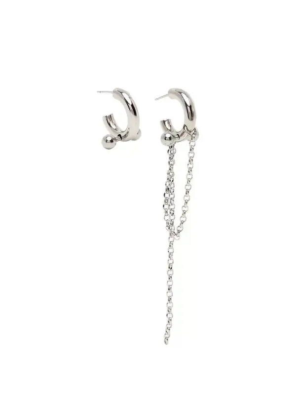 JUSTINE CLENQUET Claude Earrings - Silver
