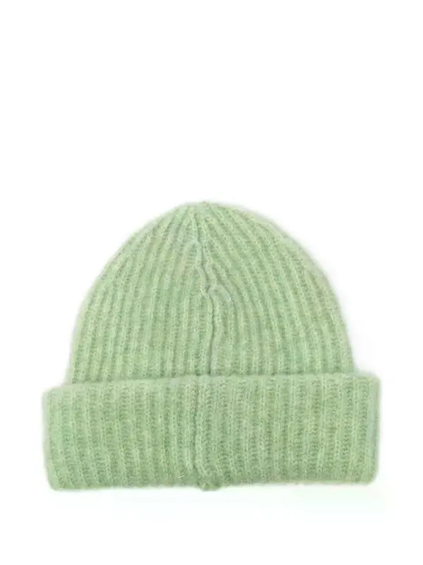 ROBERTO COLLINA Ribbed-knit Beanie Hat - Green