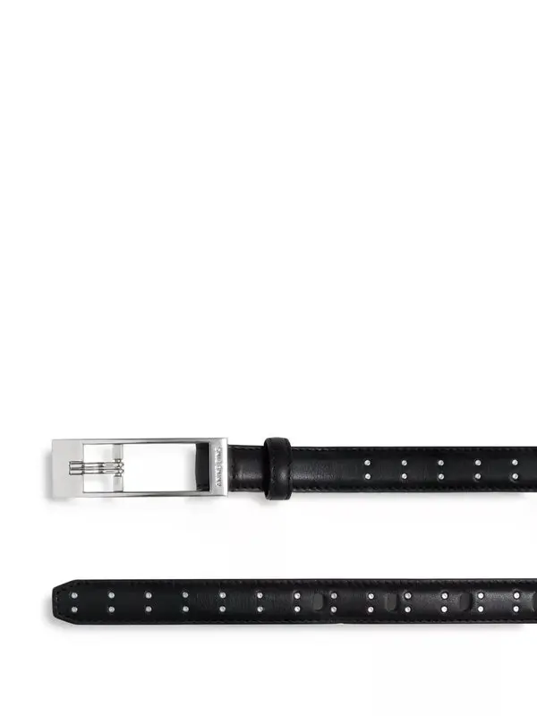 ANINE BING Elly Studded Smooth Leather Belt