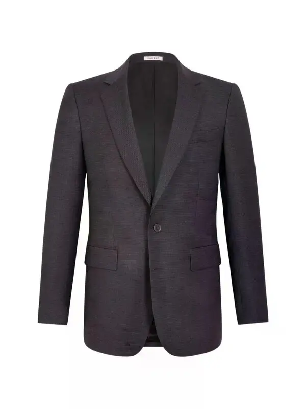 FURSAC Checked-pattern Wool Blazer