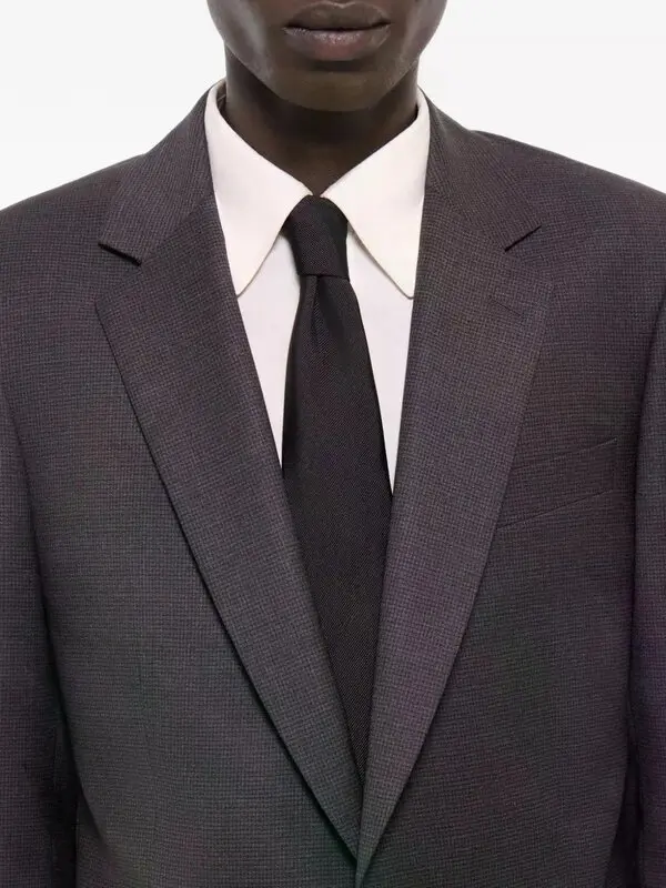 FURSAC Checked-pattern Wool Blazer