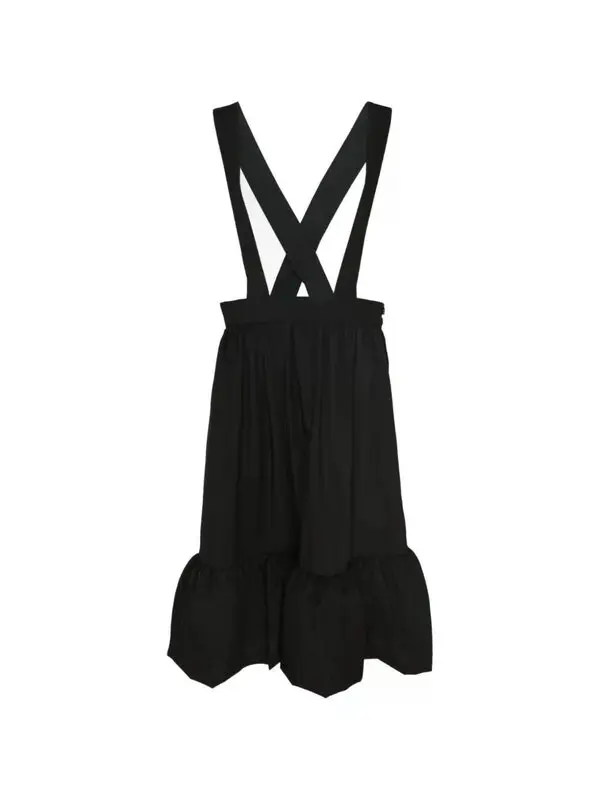 Comme Des Garçons Cross-back Ruffled Dress