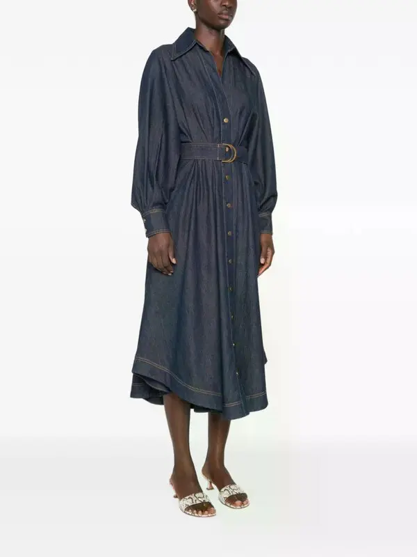 Zimmermann Denim Shirt Midi Dress