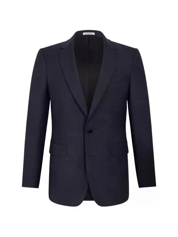 FURSAC Checked-pattern Wool Blazer