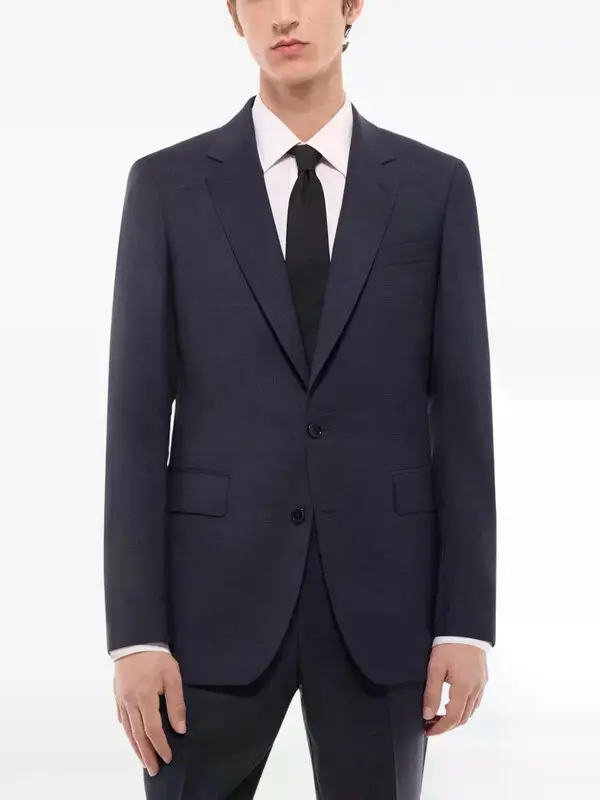 FURSAC Checked-pattern Wool Blazer