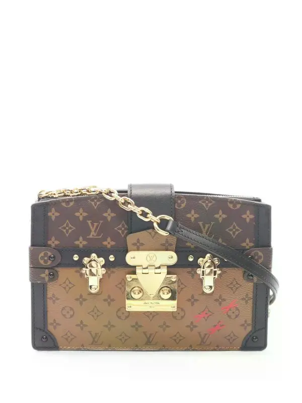 LOUIS VUITTON Monogram Reverse Canvas Trunk Clutch Bag