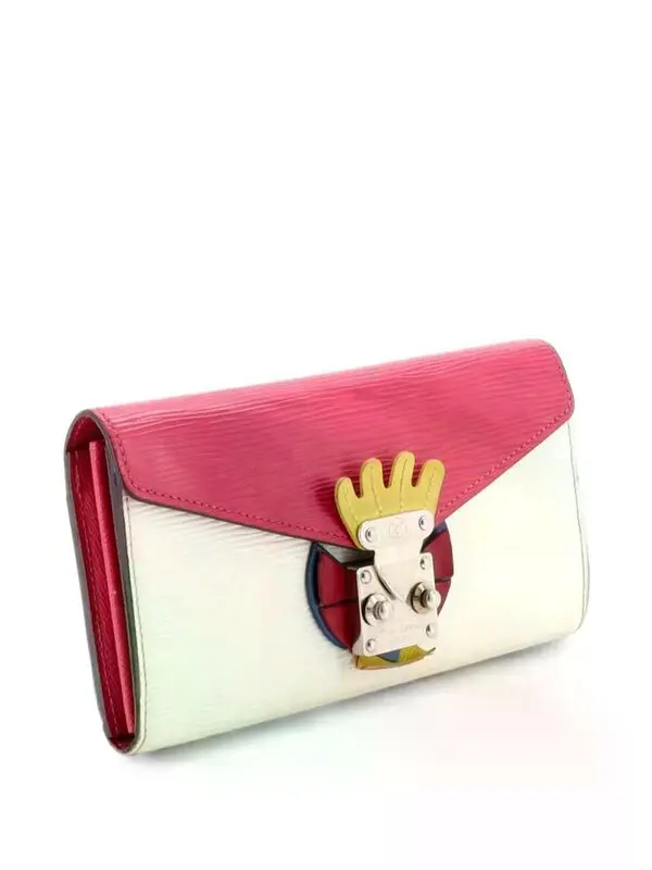 LOUIS VUITTON Tribal Mask Sarah Wallet Epi Leather Small Wallets