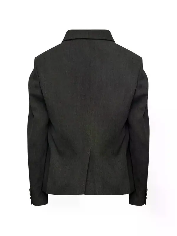 Comme Des Garçons Buckle-collar Tailored Blazer