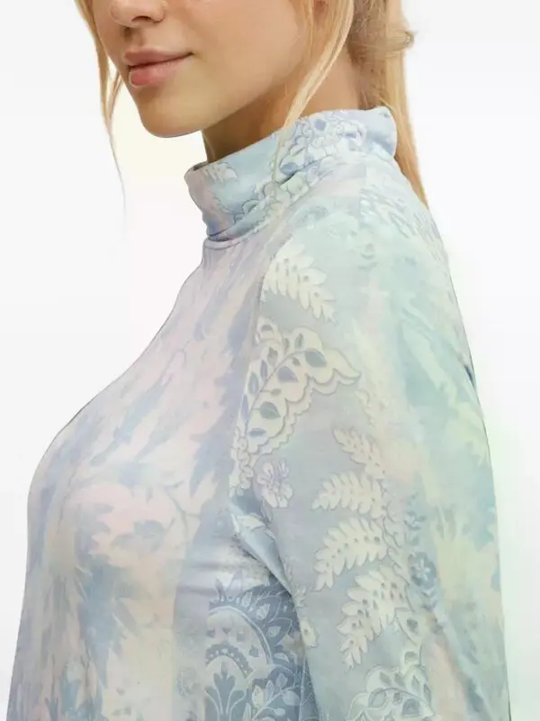 SPORTALM Paisley-print High-neck Top