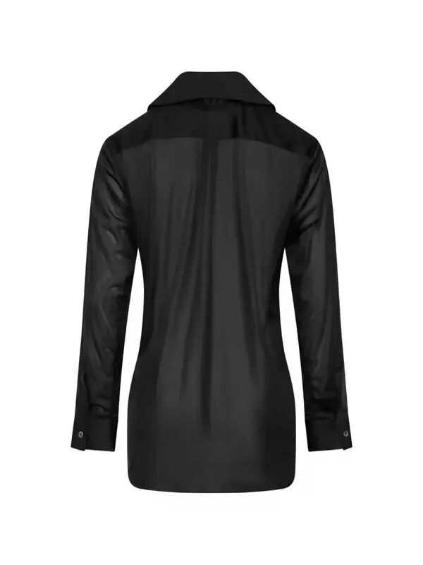 Comme Des Garçons Sheer Blouse - Black