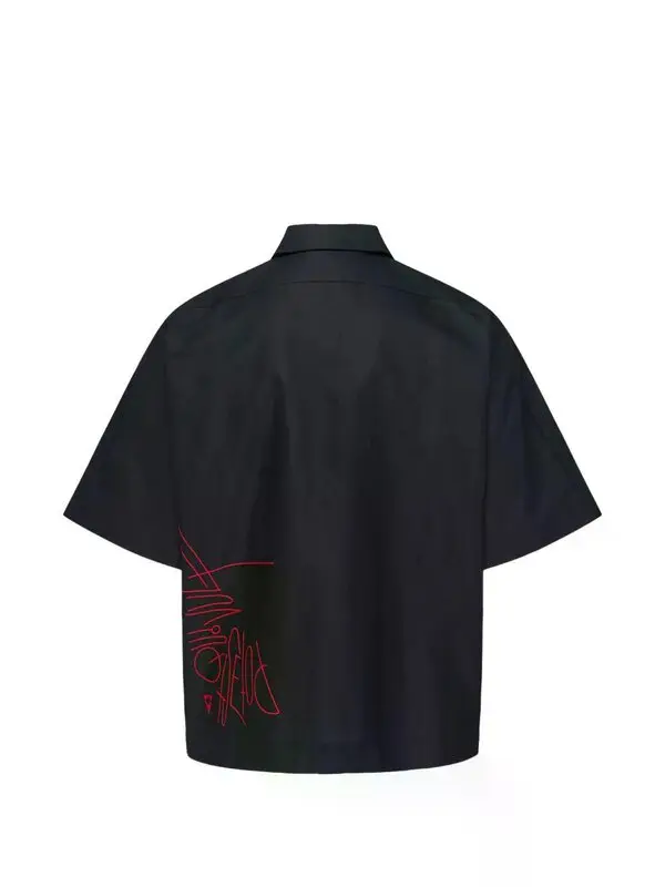 BLACKJACK Embroidered Logo-patch Shirt