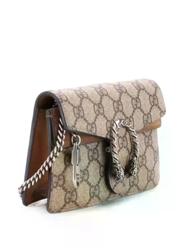 Gucci Dionysus Bag Gg Coated Canvas Super Mini Crossbody Bag