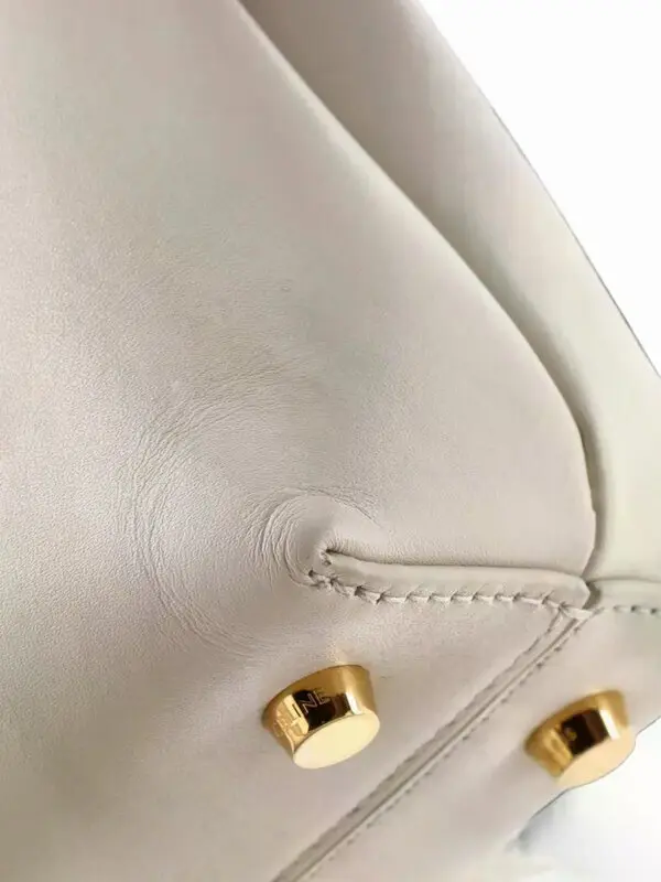 Celine Nino Top Handle Bag Leather Teen Satchel - Neutrals