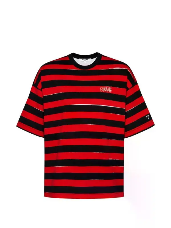 BLACKJACK Menace Stripe-print T-shirt