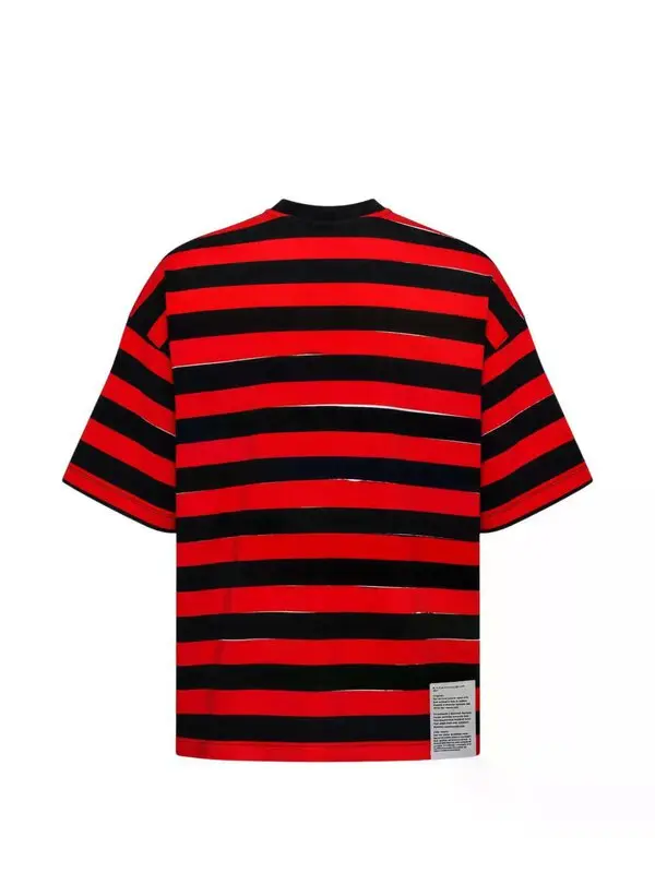 BLACKJACK Menace Stripe-print T-shirt