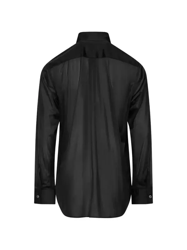 Comme Des Garçons Ruffled Sheer Shirt