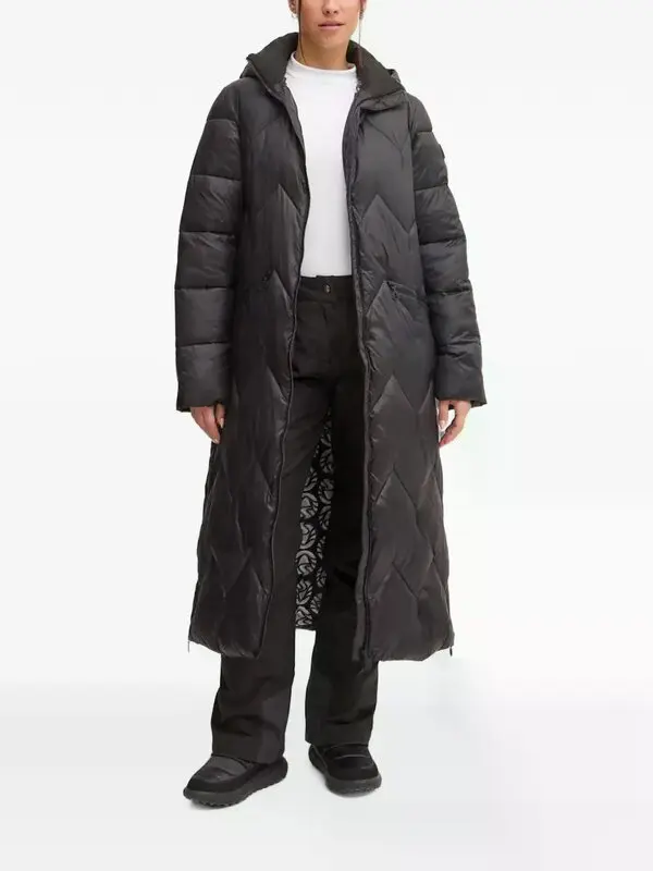 SPORTALM Quilted Hooded Long Jacket