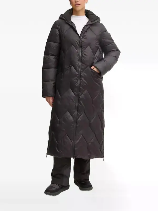 SPORTALM Quilted Hooded Long Jacket