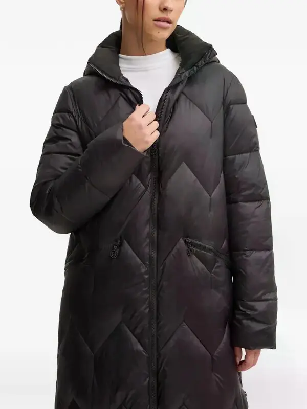 SPORTALM Quilted Hooded Long Jacket