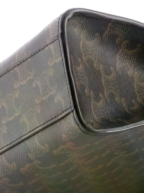 Celine Vertical Cabas Triomphe Coated Canvas Small Tote Bag