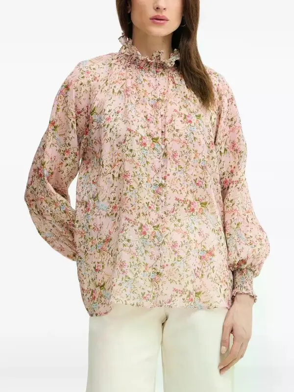 SILVIAN HEACH Sparta Ruffled Shirt - Pink