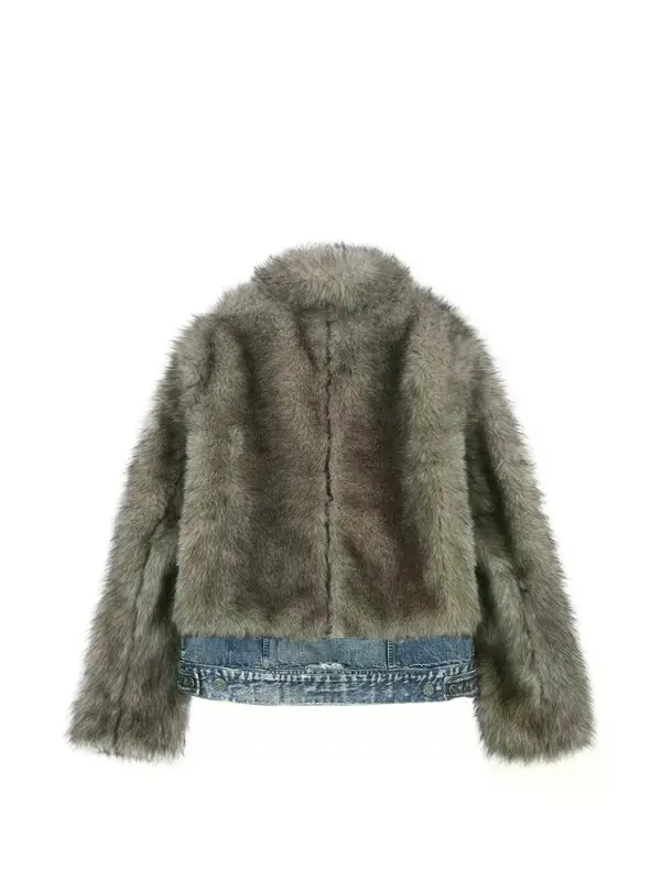 Andersson Bell Faux-fur Denim Jacket