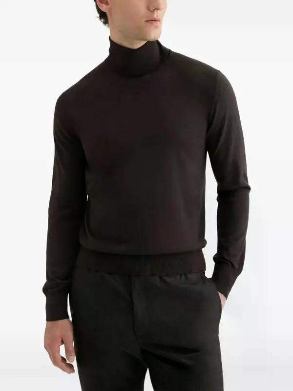 Agnona Ribbed-knit Turtleneck Sweater
