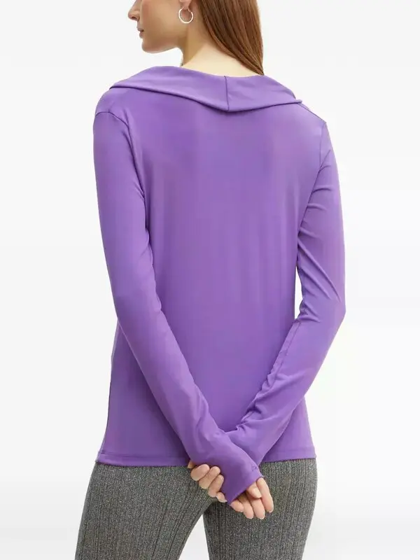 SILVIAN HEACH Rosiz Cowlneck Long-sleeve Top