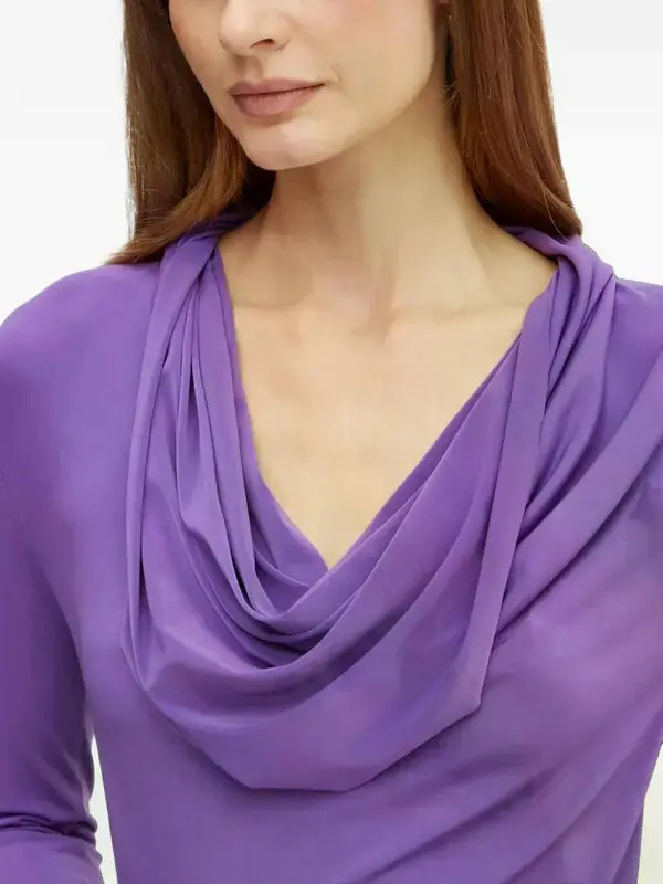 SILVIAN HEACH Rosiz Cowlneck Long-sleeve Top