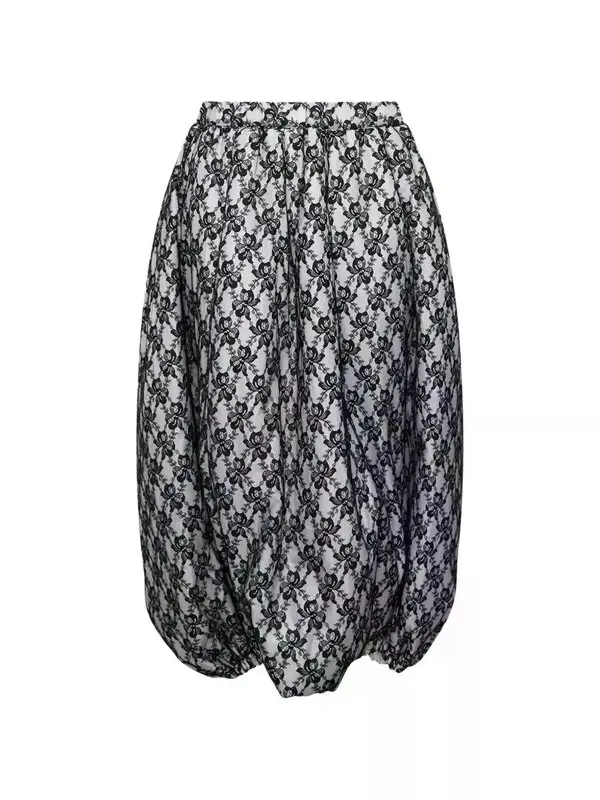 Comme Des Garçons Lace-overlay Parachute Trousers