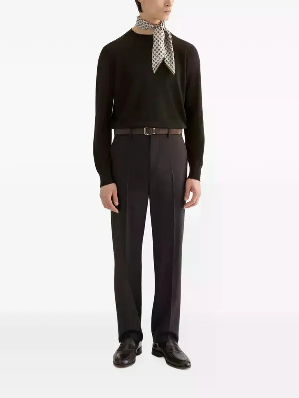 Agnona Ribbed-trim Crew-neck Sweater