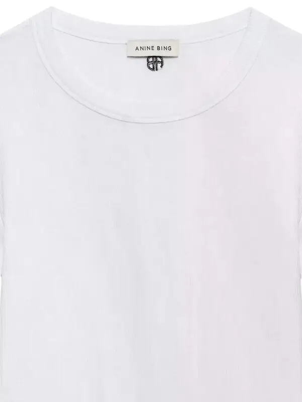 ANINE BING Sixtine Ribbed Jersey Tee