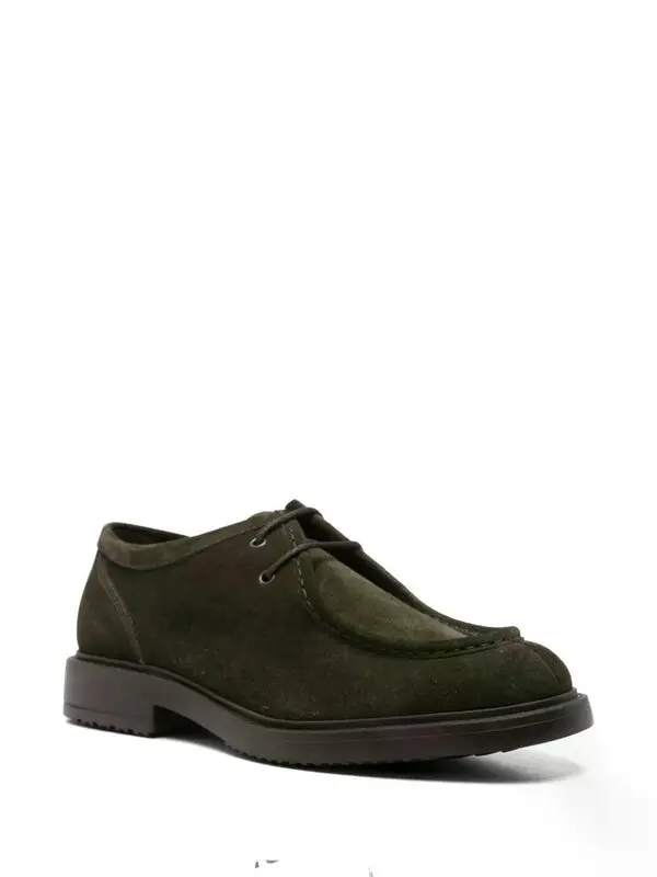 DOUCAL'S Janus Leather Derby Shoes - Green